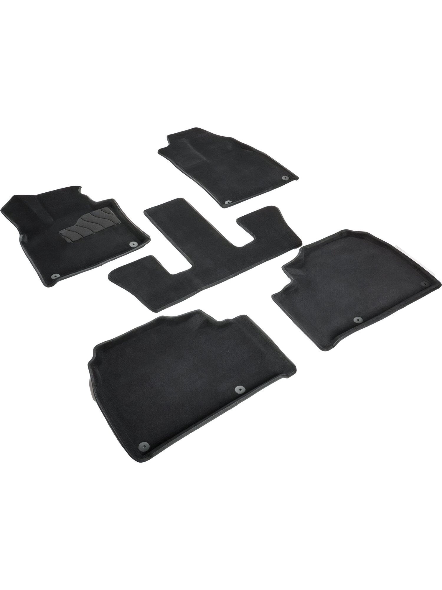Ворсовые 3D коврики Seintex для Hongqi E-HS9 2020-н. в. (99306)