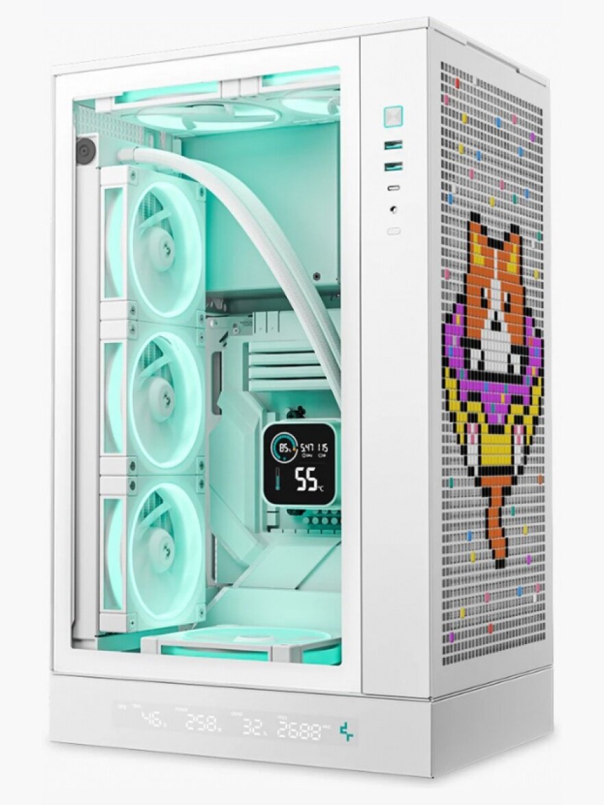 Корпус Deepcool CH270 DIGITAL, белый — фото 1