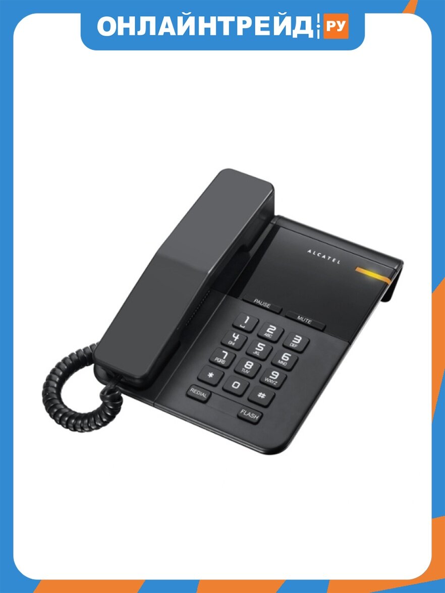 Проводной телефон Alcatel T22 Black