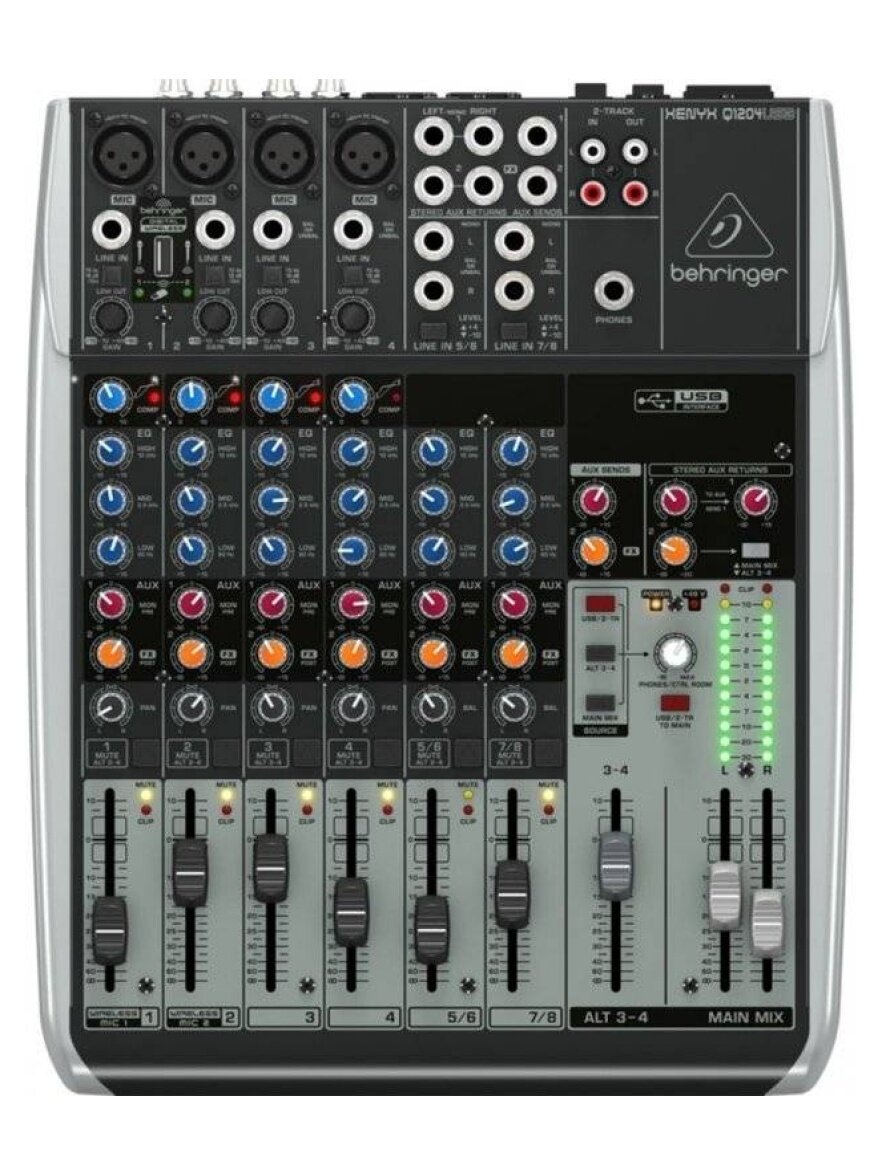 Микшер Behringer Q1204USB — фото 1