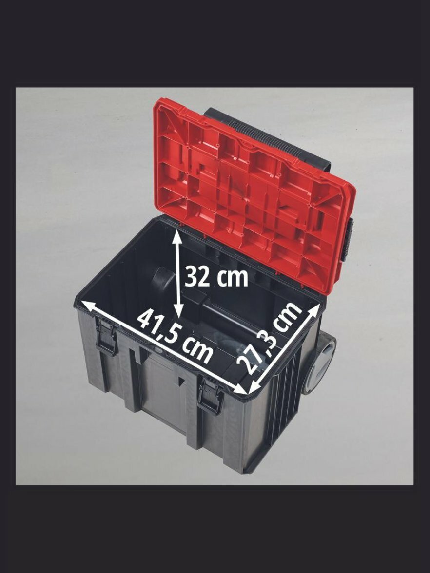 Кейс для инструмента Einhell E-Case L с колесами (System Box) 4540014 — фото 1