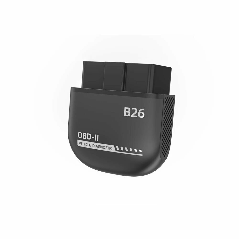 OBD B26 Автомобильный сканер Автомобильная система Проверка считывателя данных двигателя Прозрачная сигнальная лампа ELM327