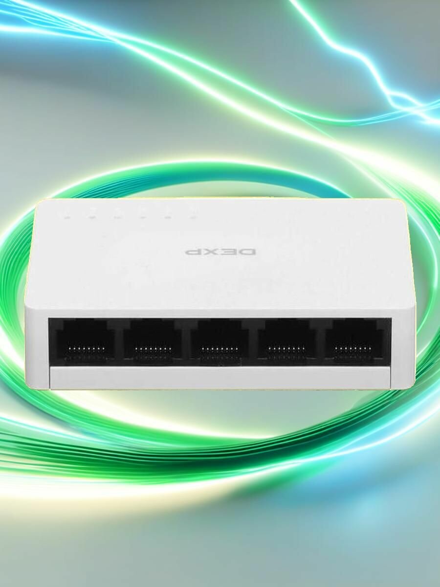 Коммутатор неуправляемый DX-105G 5 портов, 10/100/1000 Мбит/сек