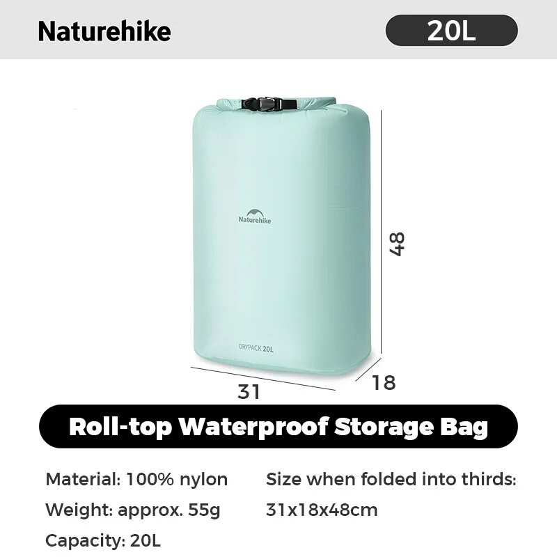 Гермомешок Naturehike 4л/8л/12л/20л Blue-20L