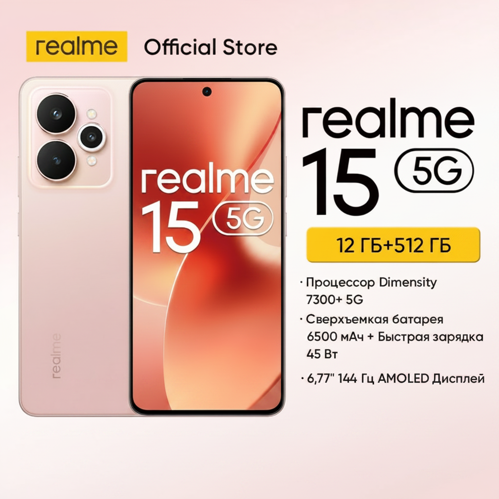 Смартфон Realme 15 5G, 12/512ГБ