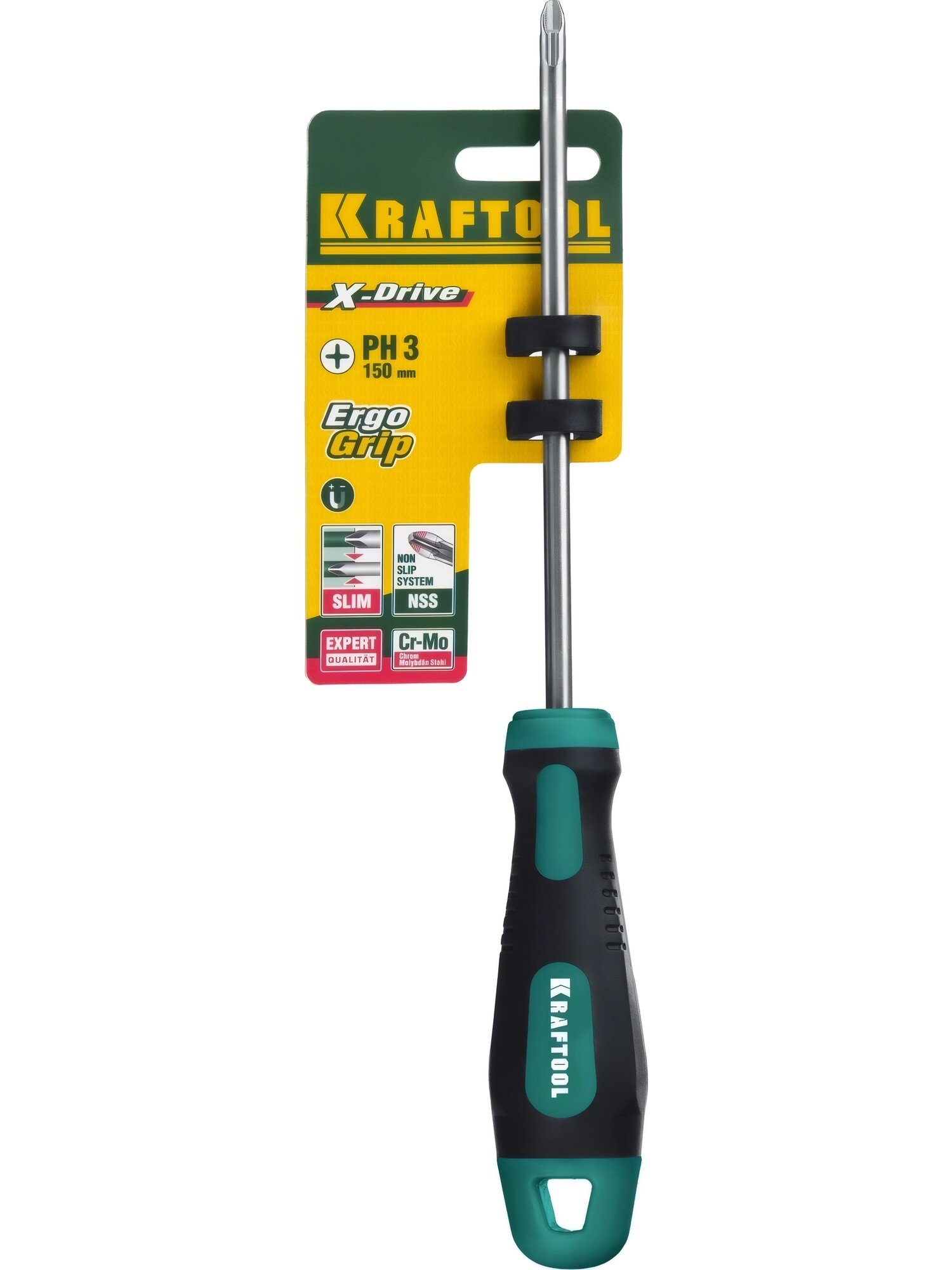 Отвертка KRAFTOOL Х-Drive, PH3 x 150 — фото 1