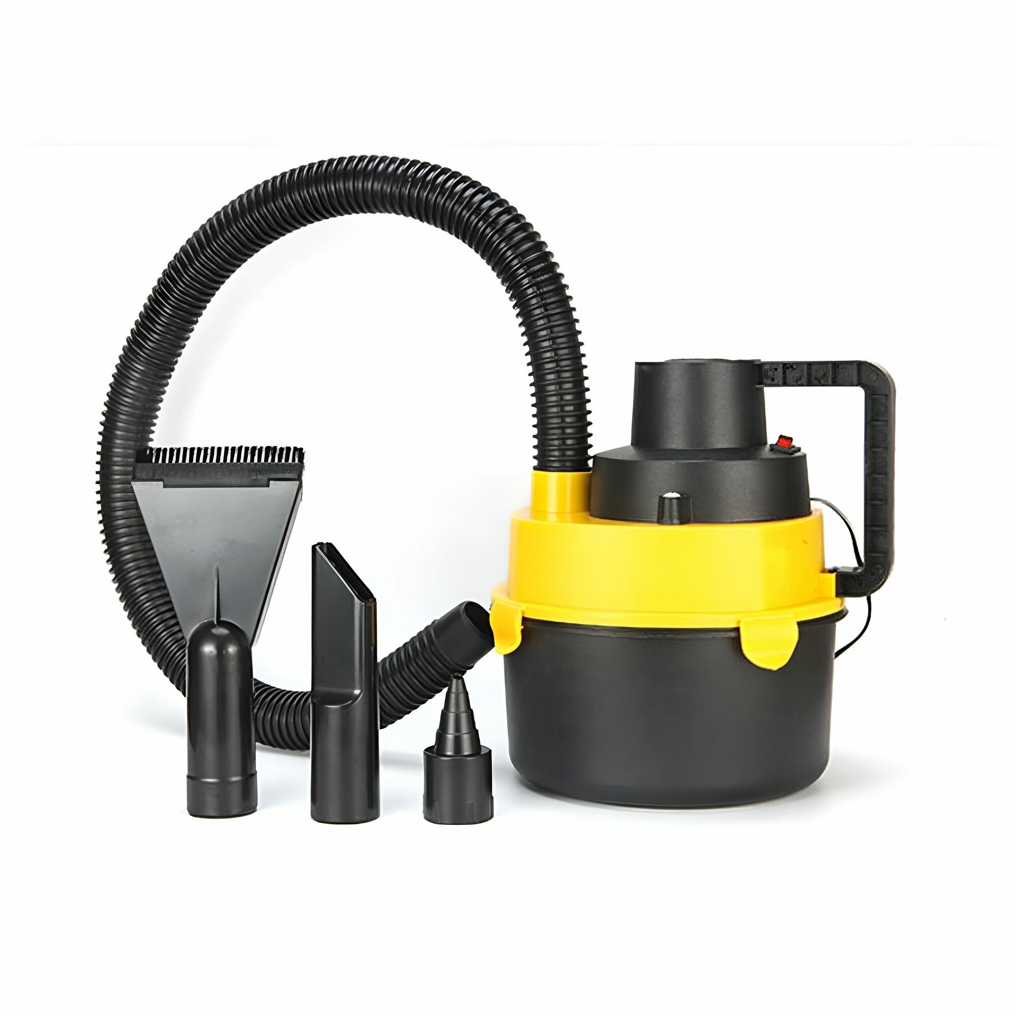 ZEPARO Портативный автомобильный пылесос 12V, 60W, 3.5 kPa, ручной, для сухой и влажной уборки, желтый.