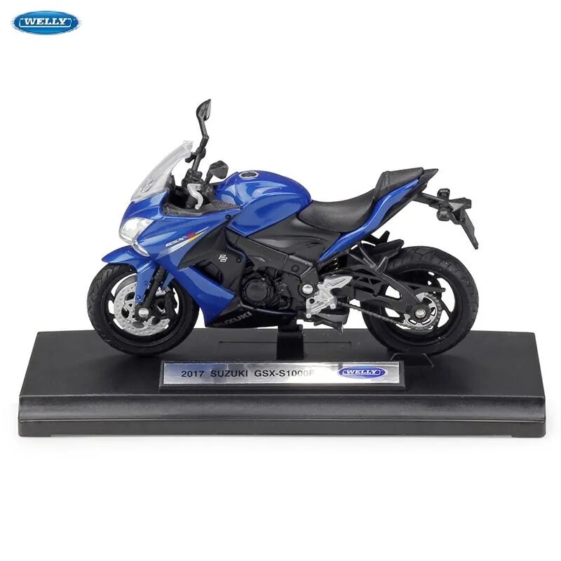 WELLY 1:18 2017 SUZUKI GSX S1000F Модель мотоцикла