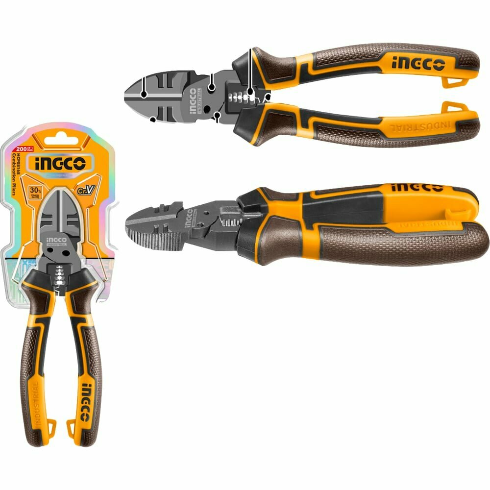 Бокорезы многофункциональные INGCO 6 в 1, 200 мм (6/36) INDUSTRIAL, шт HMFDCP28200