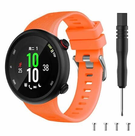 Ремешок для часов Garmin Forerunner 45s оранжевый