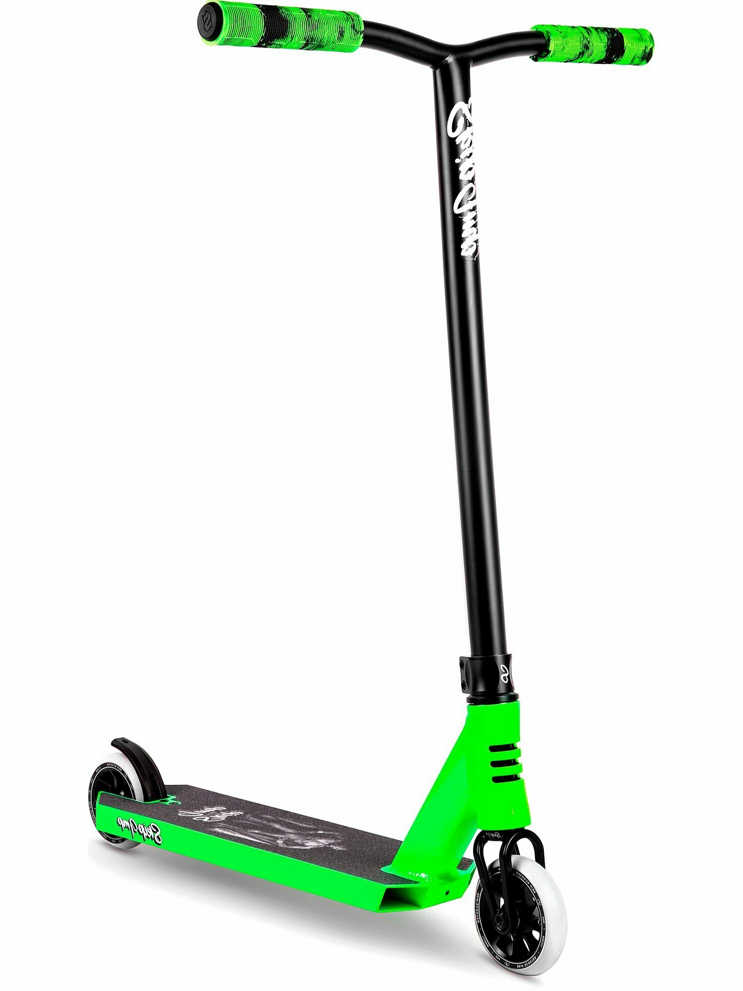 Самокат трюковой SKIP IMP зеленый подростковый, алюминиевый, с подшипниками ABEC 9
