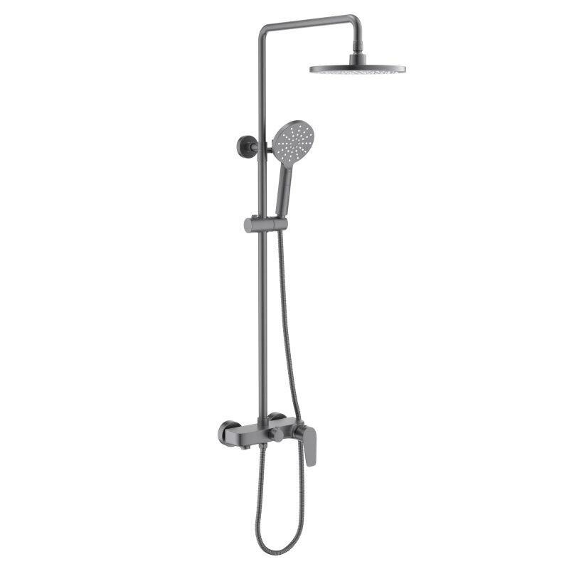 Душевая система Aquatek Бетта AQ2140BGM цвет Оружейная сталь