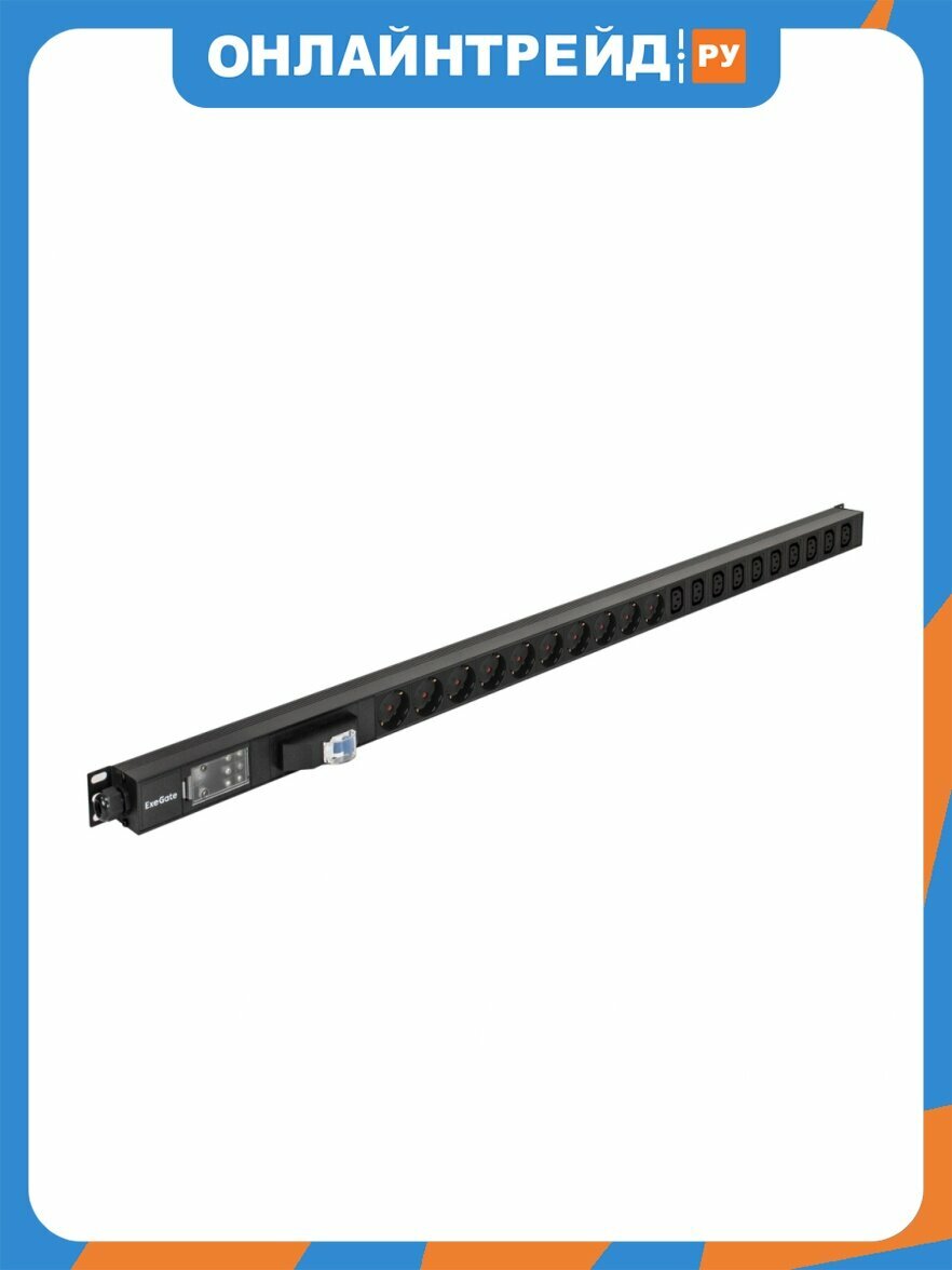 Блок розеток Exegate ServerPro PDU-V213 Al-10C1310S-T-1P (EX300289RUS)
