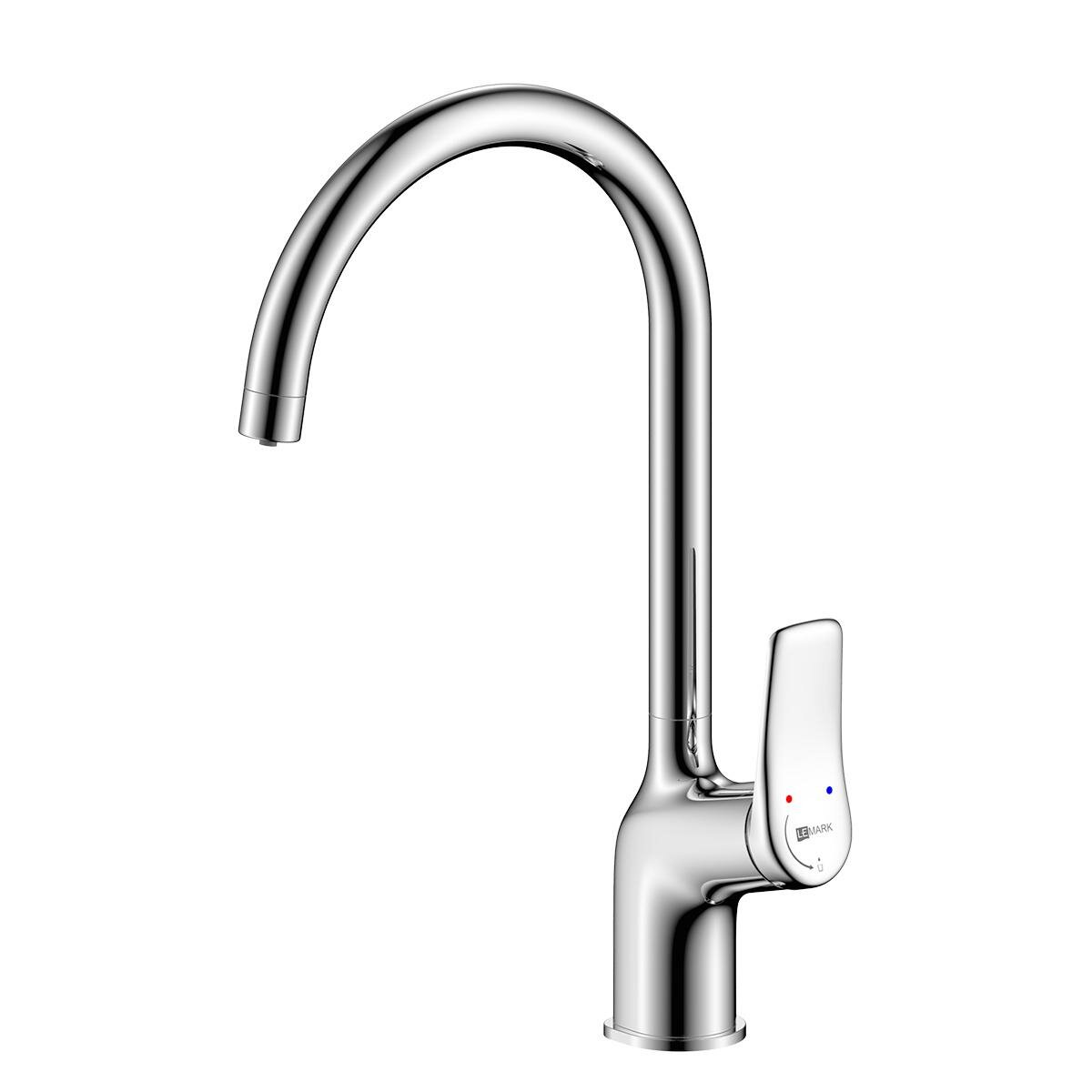 Смеситель для кухни Lemark Ortus LM11361C хром, с краном для питьевой воды, рычажный, латунь