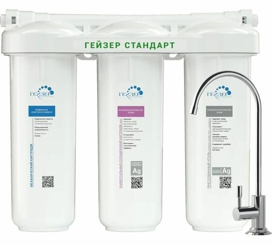 Фильтр для воды Гейзер Стандарт, 2 шт