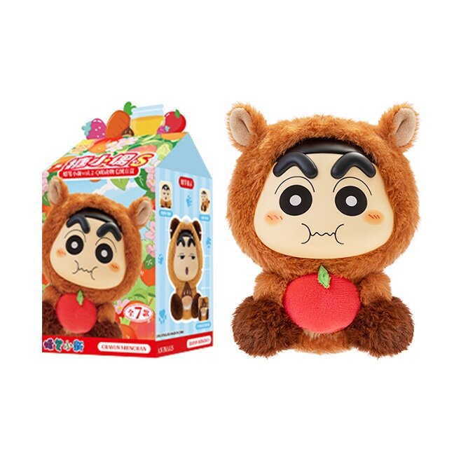 Плюшевая игрушка унисекс Spiritual Creations x Crayon Shinchan Xiaoxin's Forest Adventure Q Cute Animals Plush, Single Mystery Box (Random Pick)