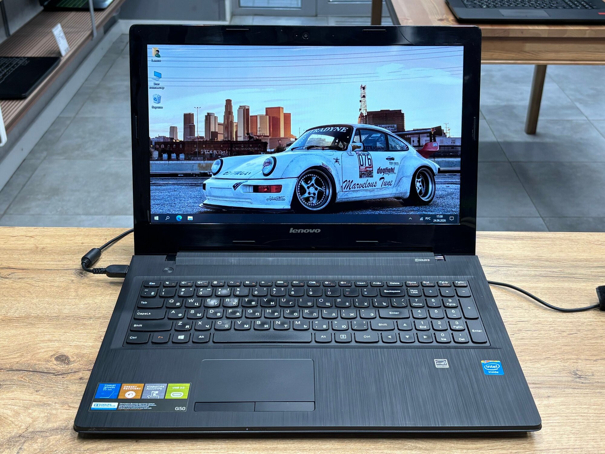 Ноутбук Lenovo g50, Intel Celeron N2830, 8Gb, 128Gb SSD, 15.6 HD, Windows 10. Товар уцененный