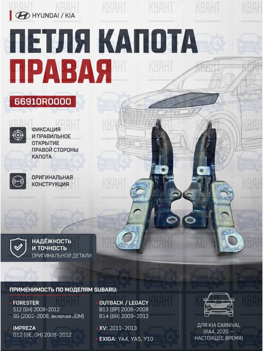 Петля капота правая Hyundai/KIA 66910R0000