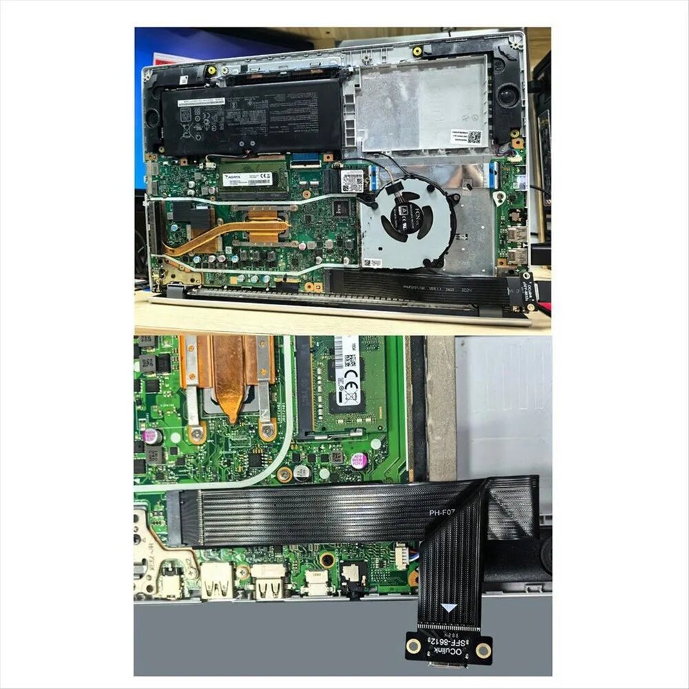 Кабель удлинительный PCIe 4.0 к Oculink для интернет-соединения — фото 1