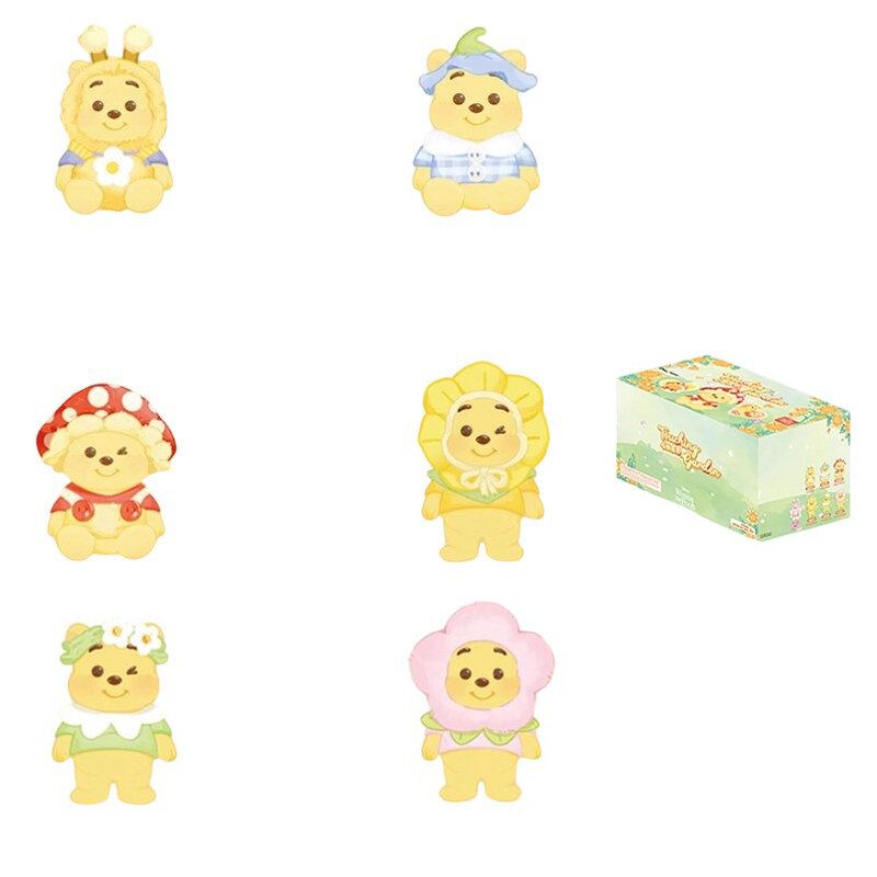 MINISO x Disney Винни Пух Коллекция "Сердечный Сад" Набор Секретных Коробочек, Full Box 6 шт.
