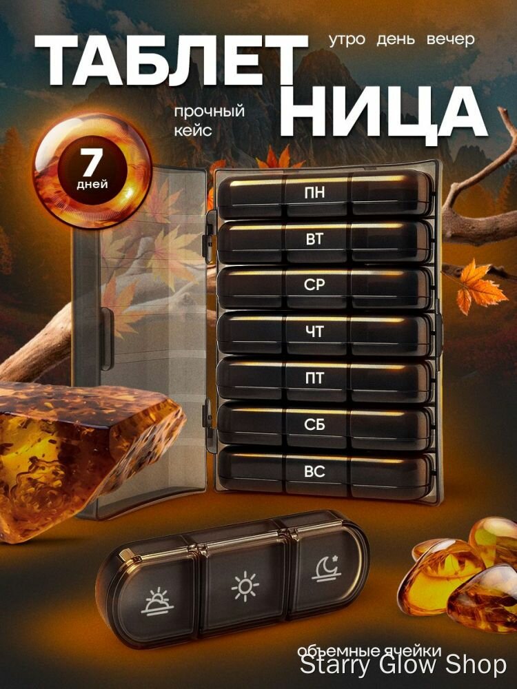 Таблетница на неделю 3 приёма