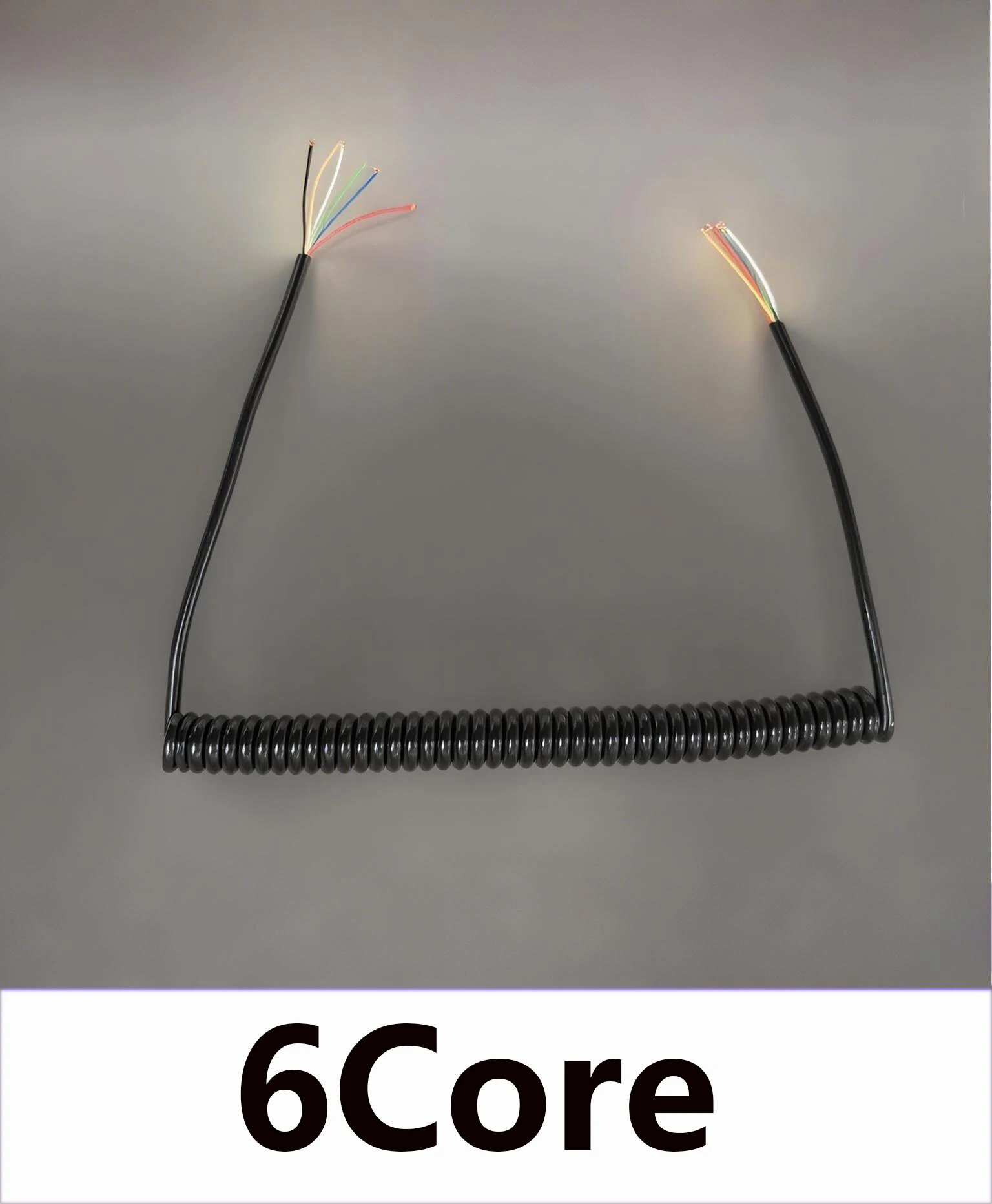Пружинный кабель 6Core, 0.2mm, 1.2 метра