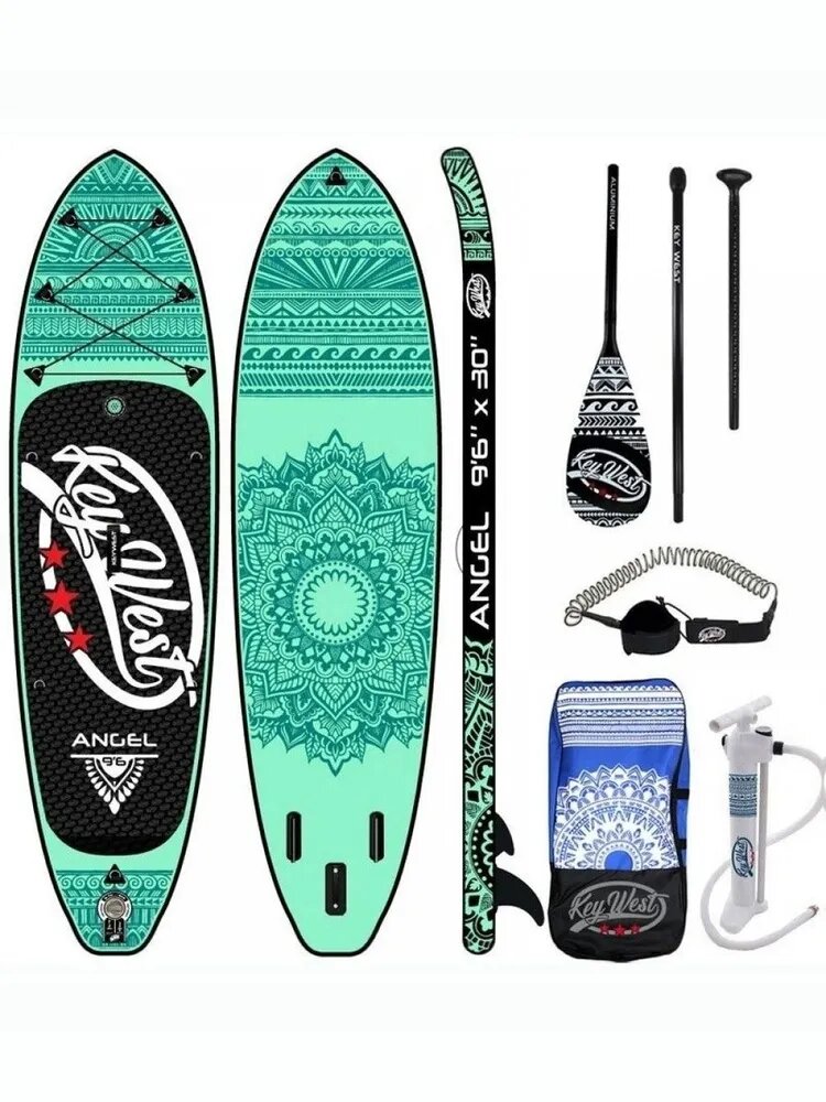 Надувная доска SUP-Board KeyWest Angel 9.6 зеленый