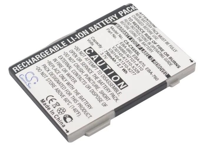Аккумулятор для BenQ-Siemens M81, EBA-660, Siemens CTX65 CXI70 CXO65 S65V SP65 Emoty