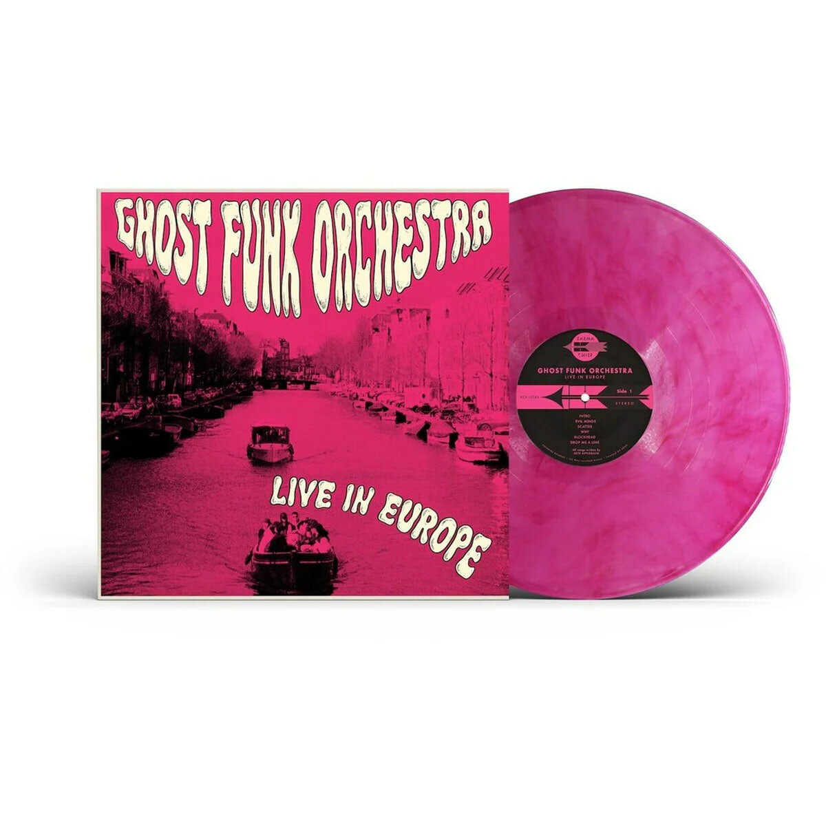 Ghost Funk Orchestra - Live In Europe - RSD 2026, Fuchsia Swirl LP - новая виниловая пластинка