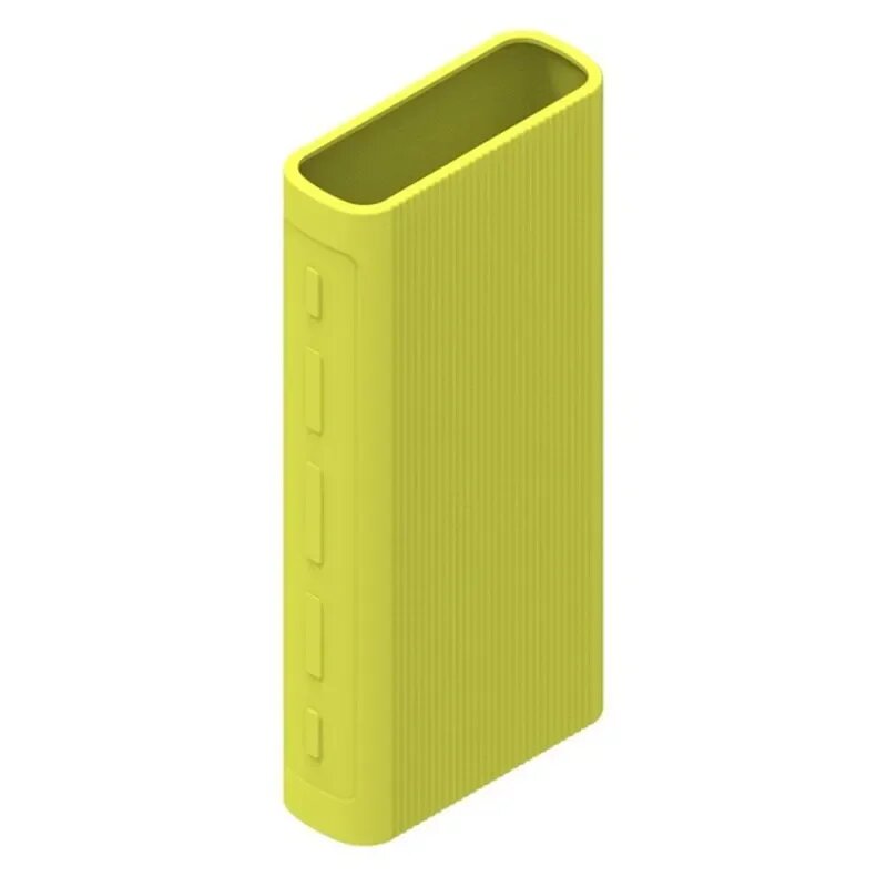 Чехол для внешнего аккумулятора, силиконовый защитный чехол для Xiaomi Power Bank Желтый, зеленый