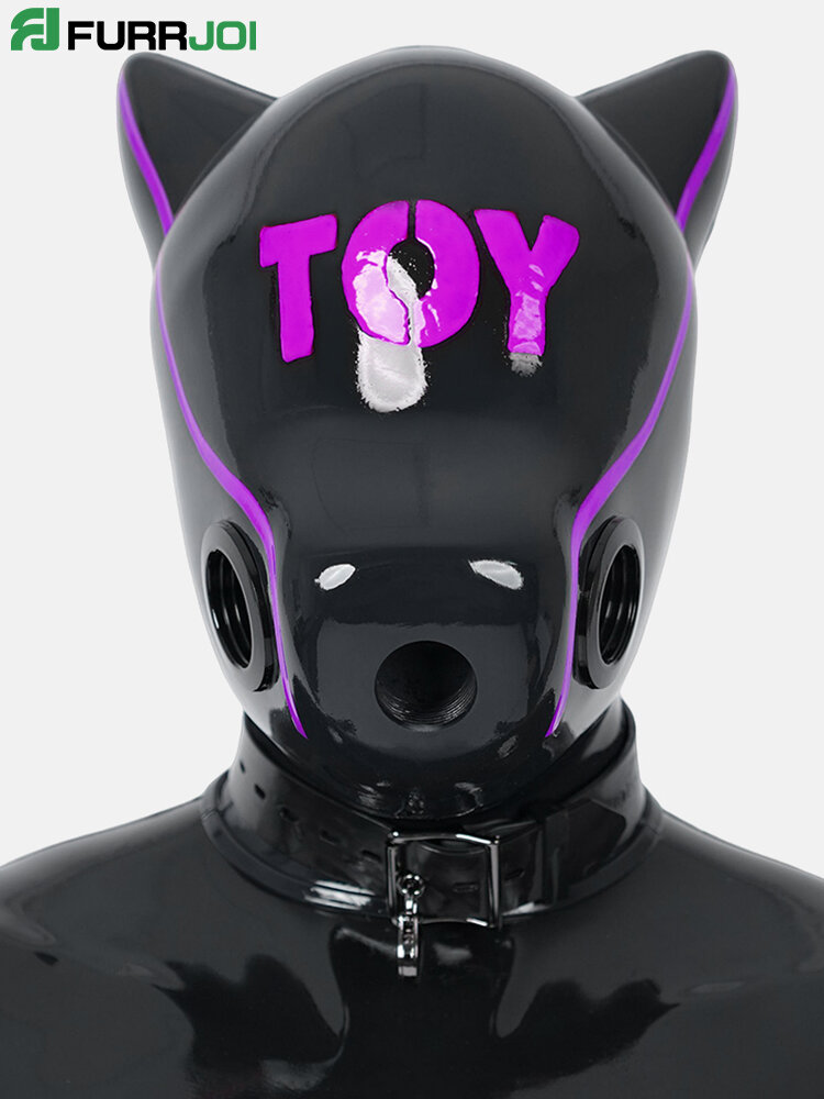 Furrjoi Селиконовая маска противогаз щенка TOY-фиолетовый