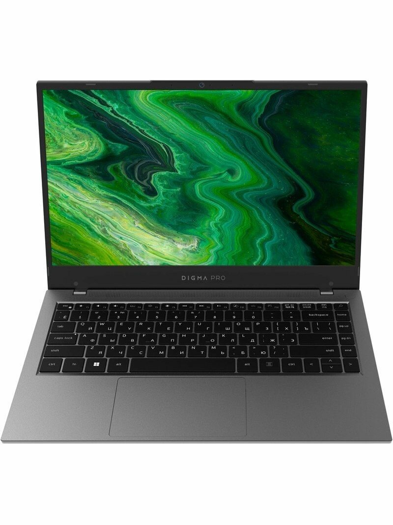 Ноутбук DIGMA PRO Fortis M 14.1", DN14R5-ADXW01, IPS, AMD Ryzen 5 7430U 2.3ГГц, 6-ядерный, 16ГБ DDR4, 512ГБ SSD, Radeon Graphics, Windows 11 Pro, серый