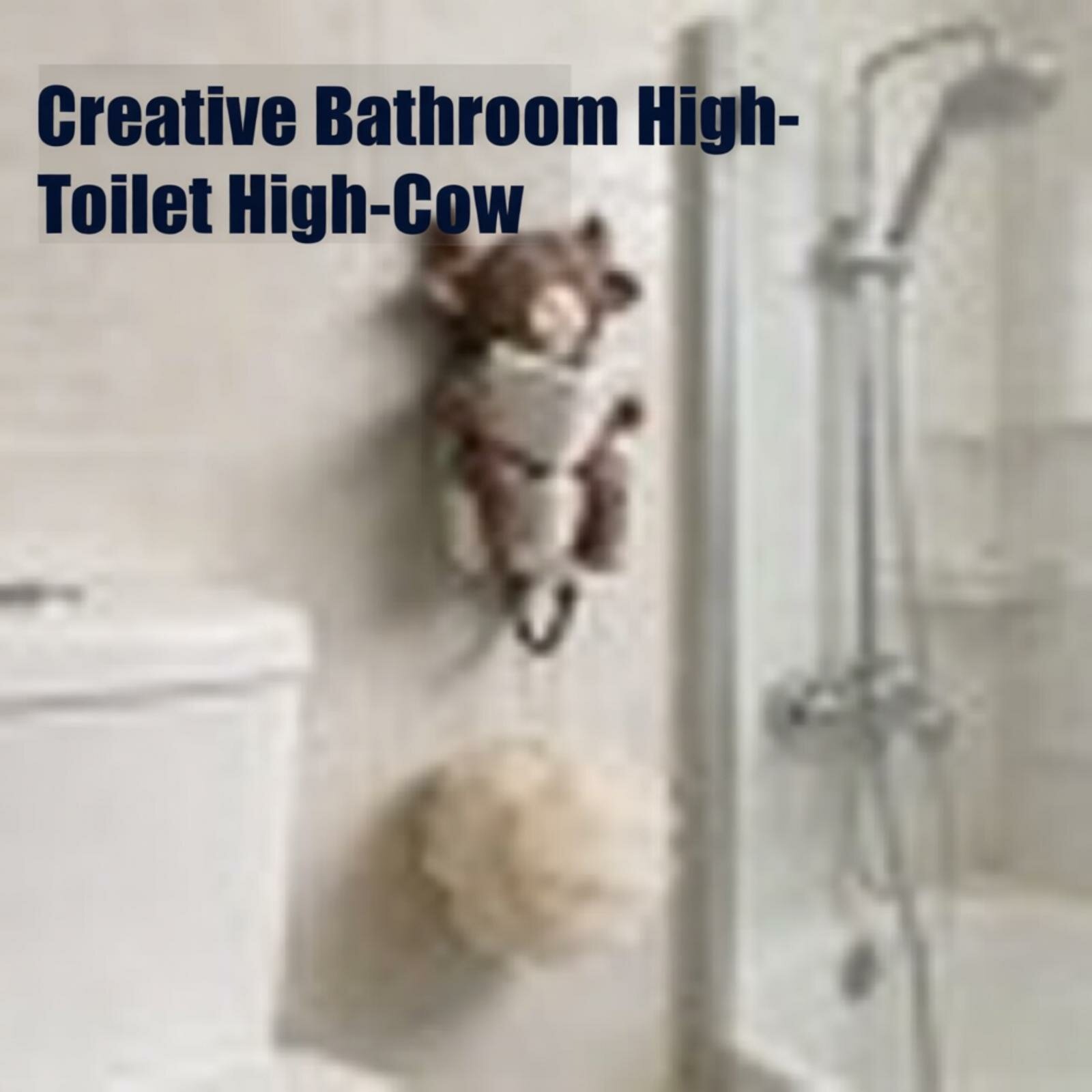 Creative Highlands Cow Hook For Bathroom Decors Animal Shape Storage Hanger