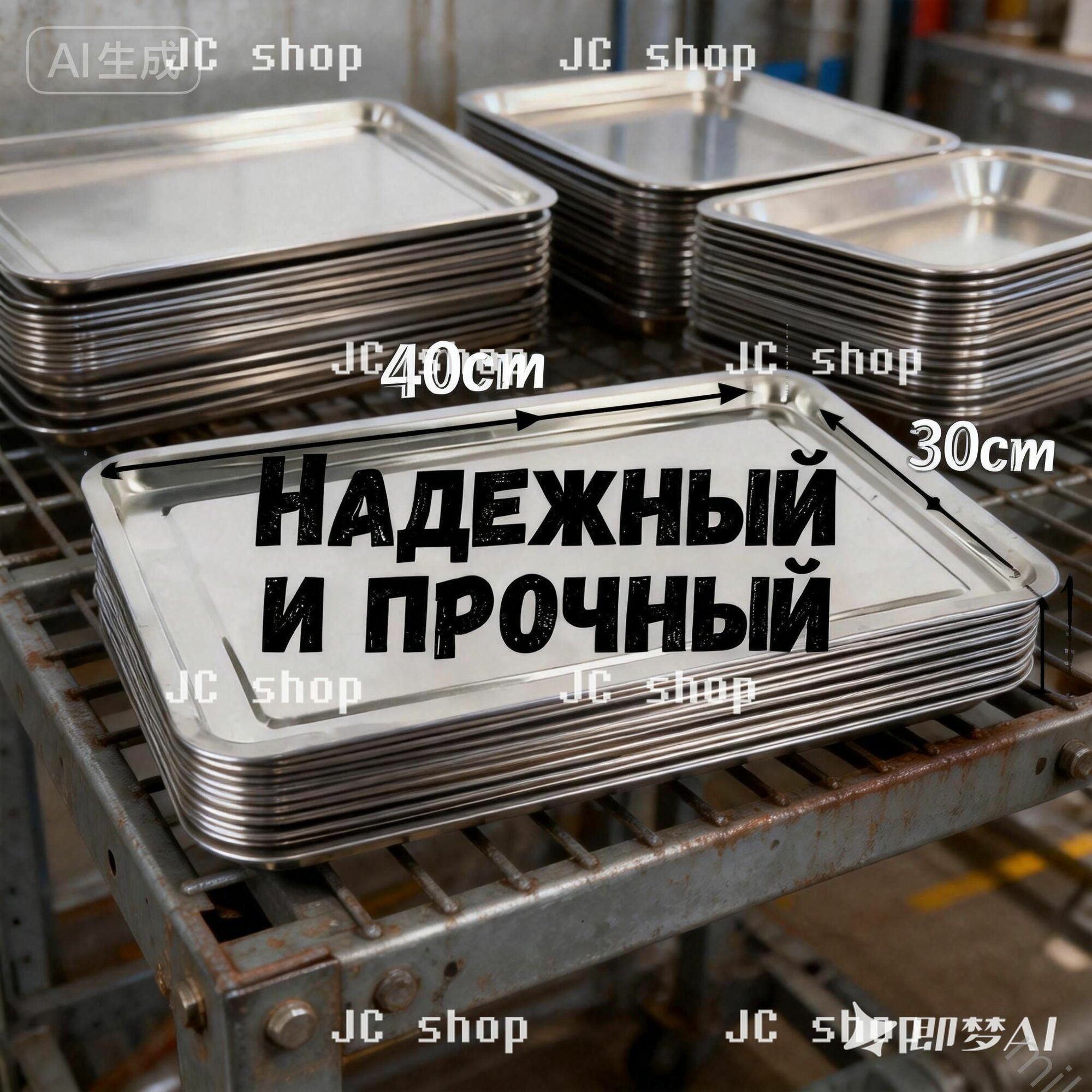 Поднос, 40 см х 30 см, 1 шт