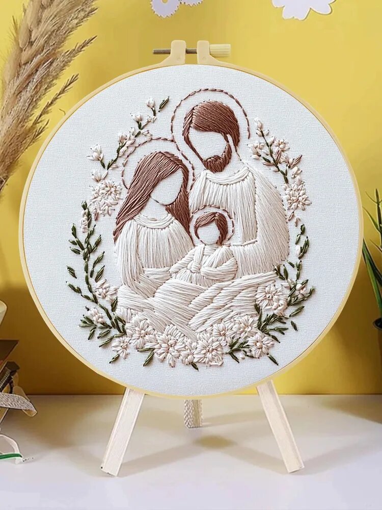 Набор для вышивания,20X20CM, подходит для начинающих, Новая жизнь.