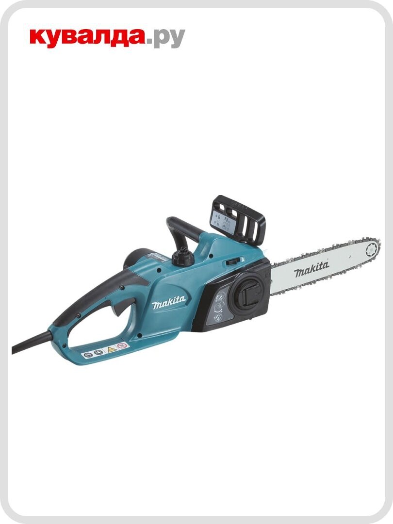 Электропила цепная MAKITA UC 3541 A поперечное расположение двигателя