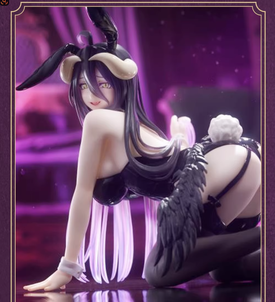 Аниме фигурка TAITO Desktop Cute Альбедо (Albedo) Bunny Ver. из аниме Overlord 13 см