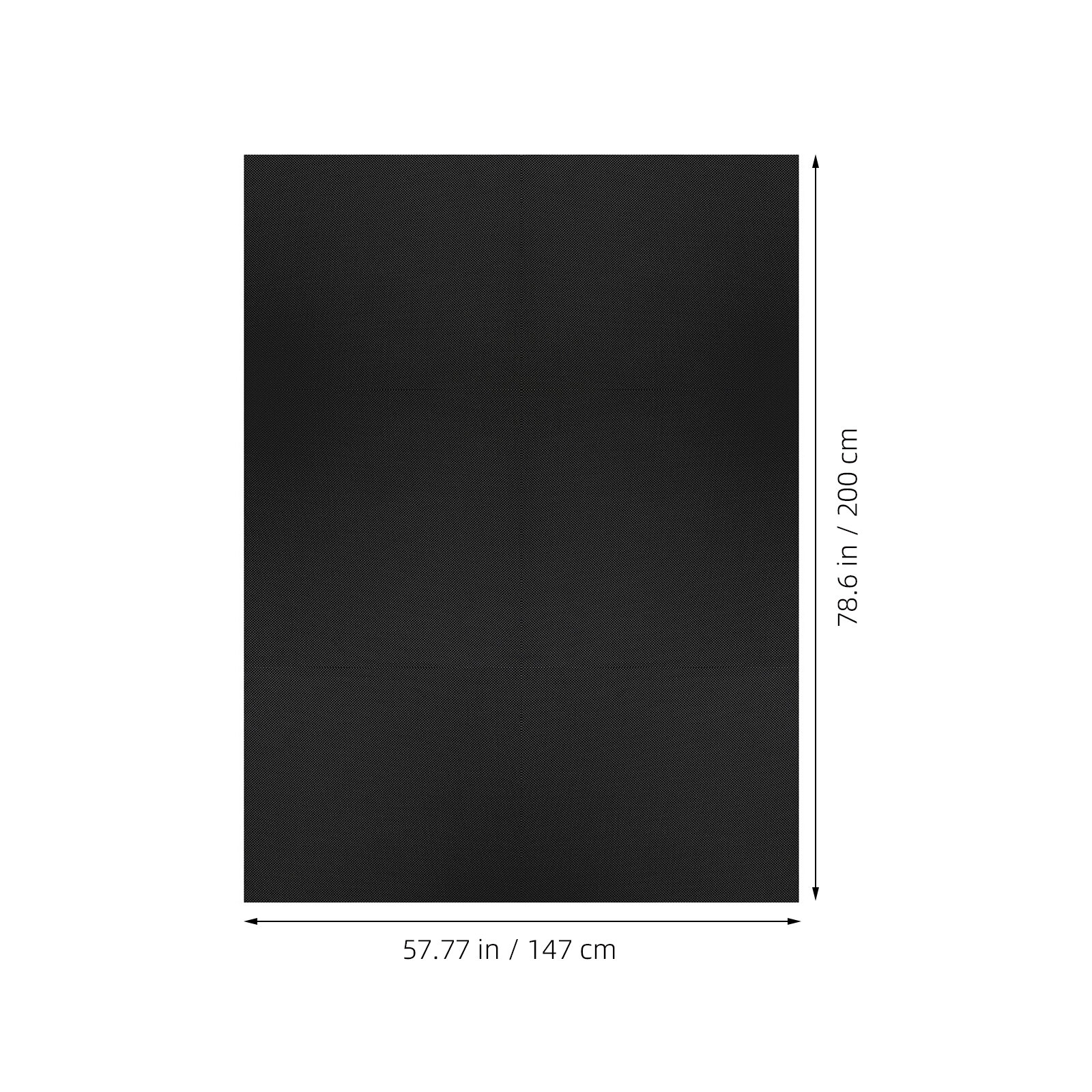 Портативная Занавеска От Света Чёрного Цвета 200.00X147.00X0.20Cm