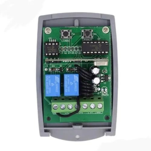Радиоприемник YET402PC-V3.0 универсальный 2-канальный для автоматизации ворот и шлагбаумов, 433,92 МГц.