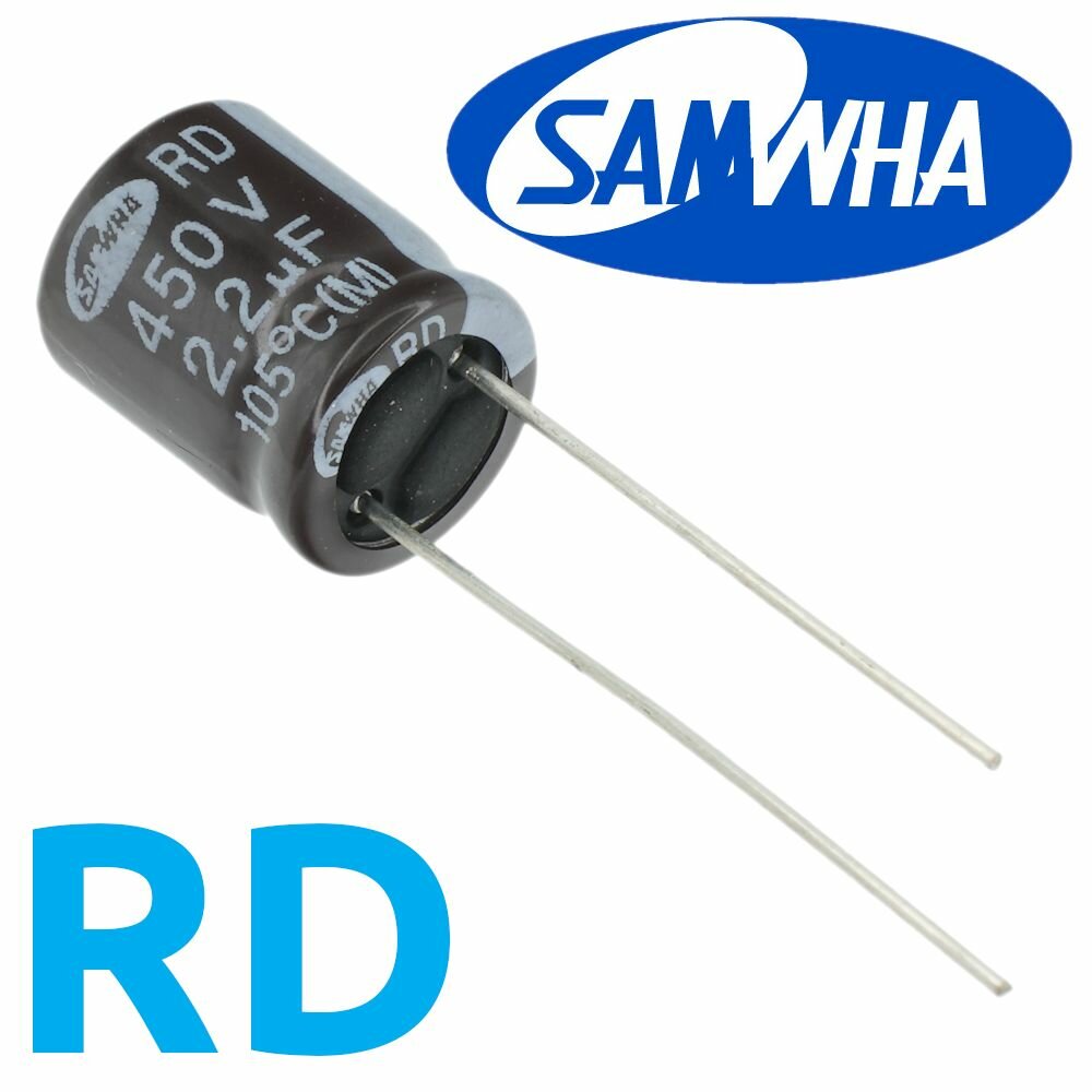 2,2мкФ 450В / RD / 10x12,5 / 105 С / конденсатор электролитический (2шт)