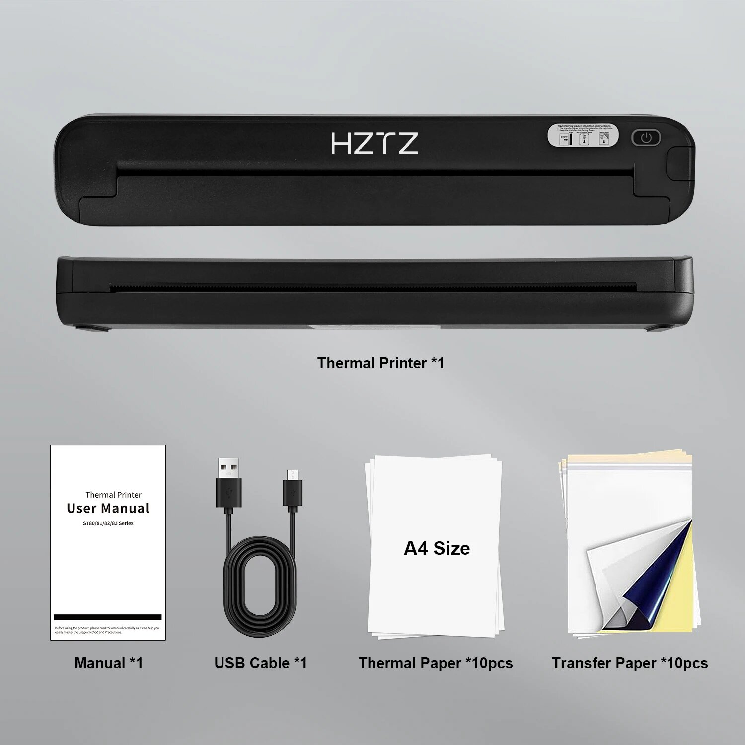 Портативный беспроводной термопринтер HZTZ для тату-трафаретов B ST80 10T