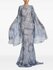 Платье  Patchwork-print open-back maxi dress, размер 38