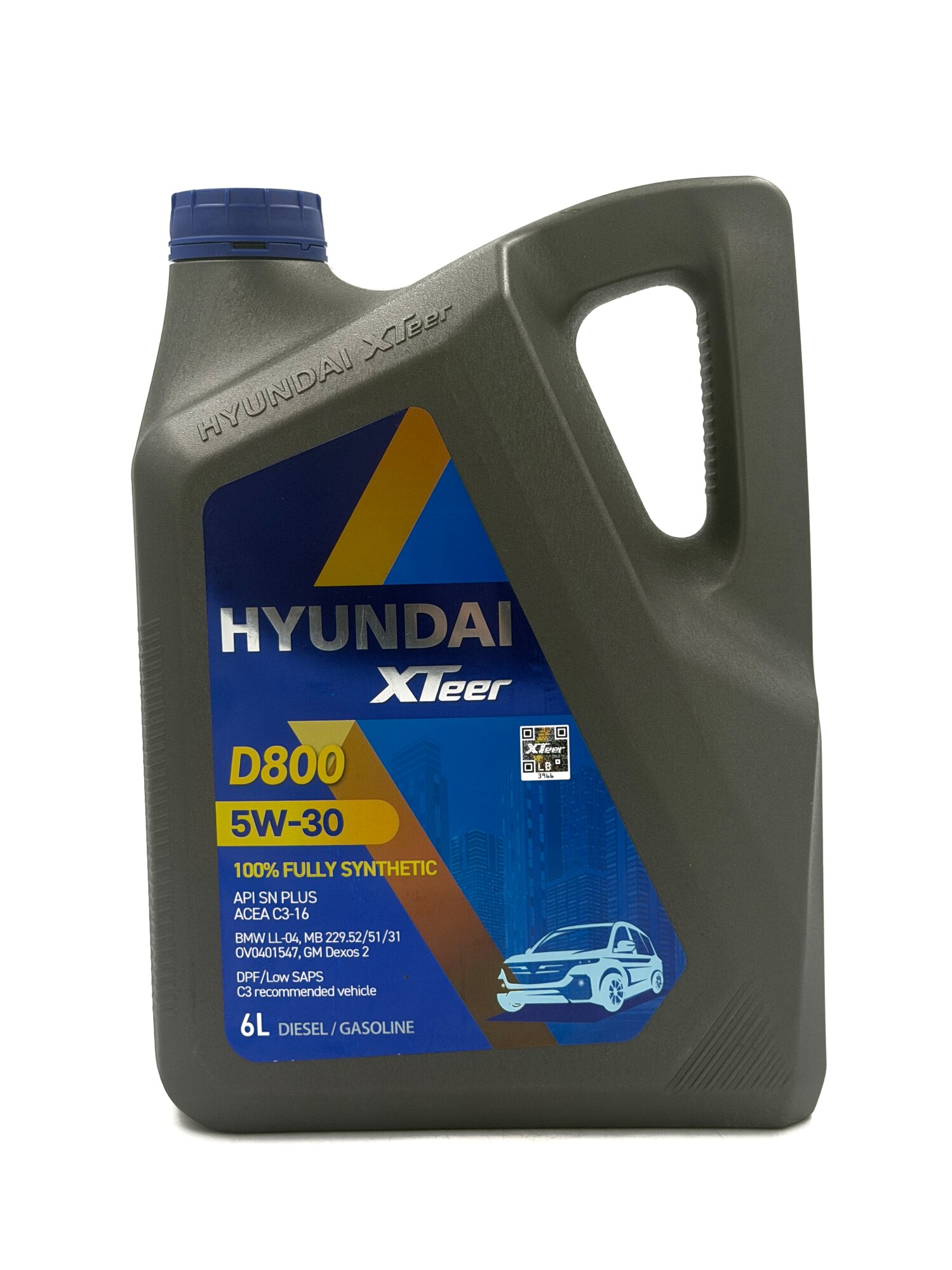 Масло моторное Hyundai XTeer D800 5W-30, 6 литров, синтетическое