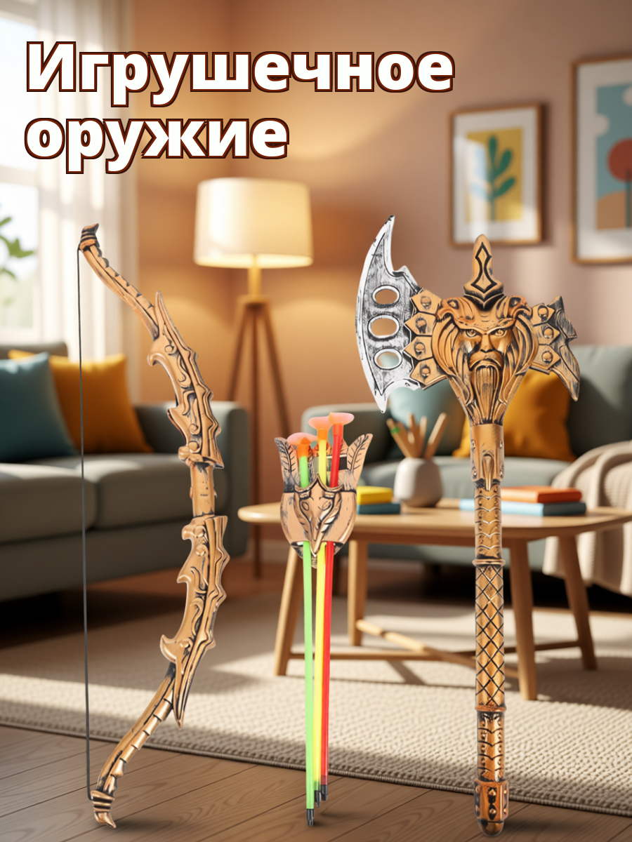 Набор Детских Военных Игрушек Для Ролевых Игр 1 Шт С Аксессуарами Размер 53X20X3Cm