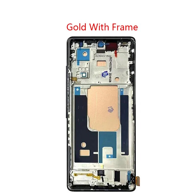 OLED Дисплей на Infinix Note 40 Pro 4G X6850, (OLED) в сборе с тачскрином Золото с рамкой
