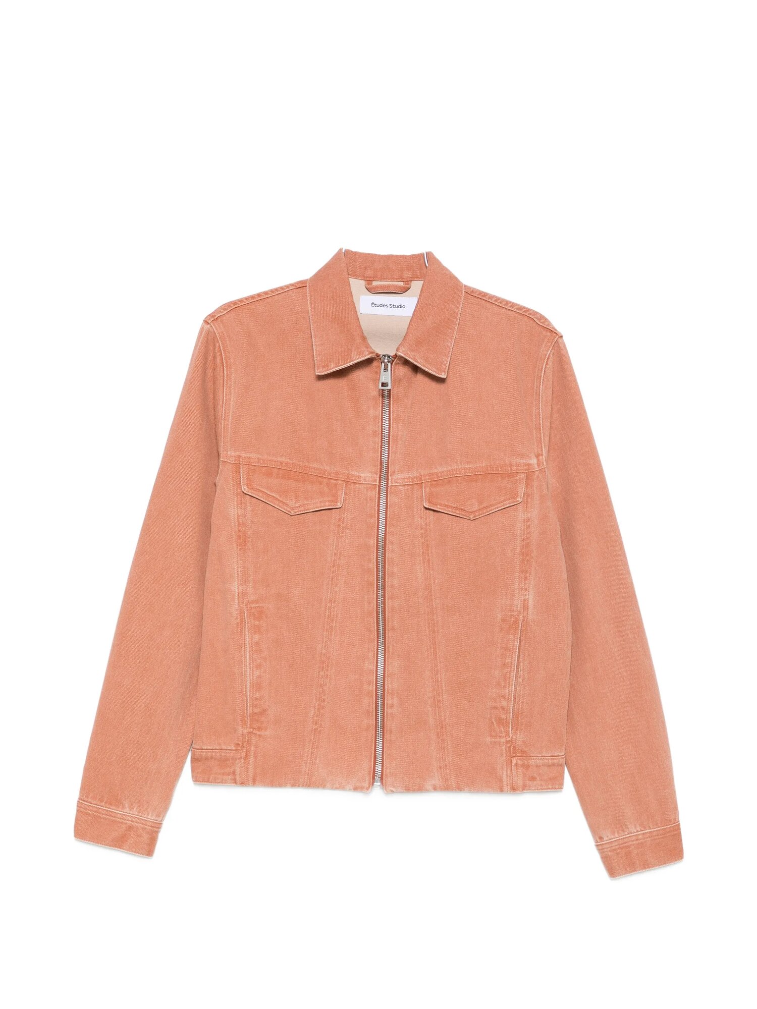 Куртка Zip-up slim-fit denim jacket