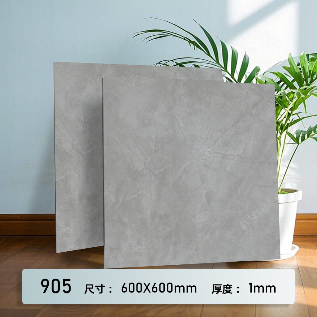 Самоклеящиеся плитки 60x60 см, набор 4 шт (1.44 м²), гибкие ПВХ наклейки на пол и стены