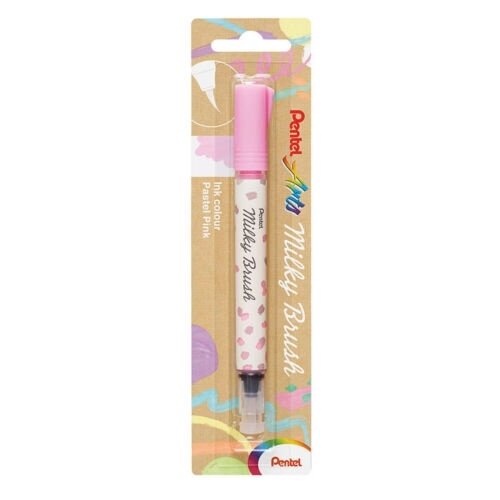 Маркер-кисть Pentel "Milky", с кнопкой подкачки чернил, XGFH, 1-10 мм, в блистере