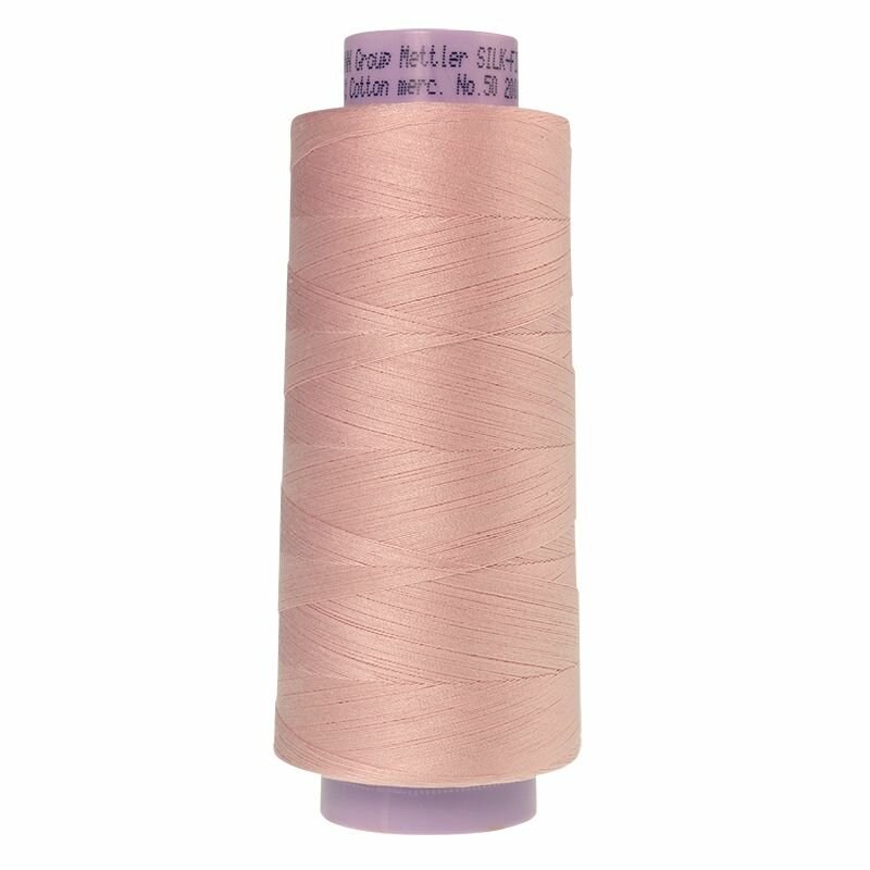 Нить для машинного квилтинга METTLER "Silk Finish", Cotton 50, 1829 м, цвет 0085, Parfait Pink