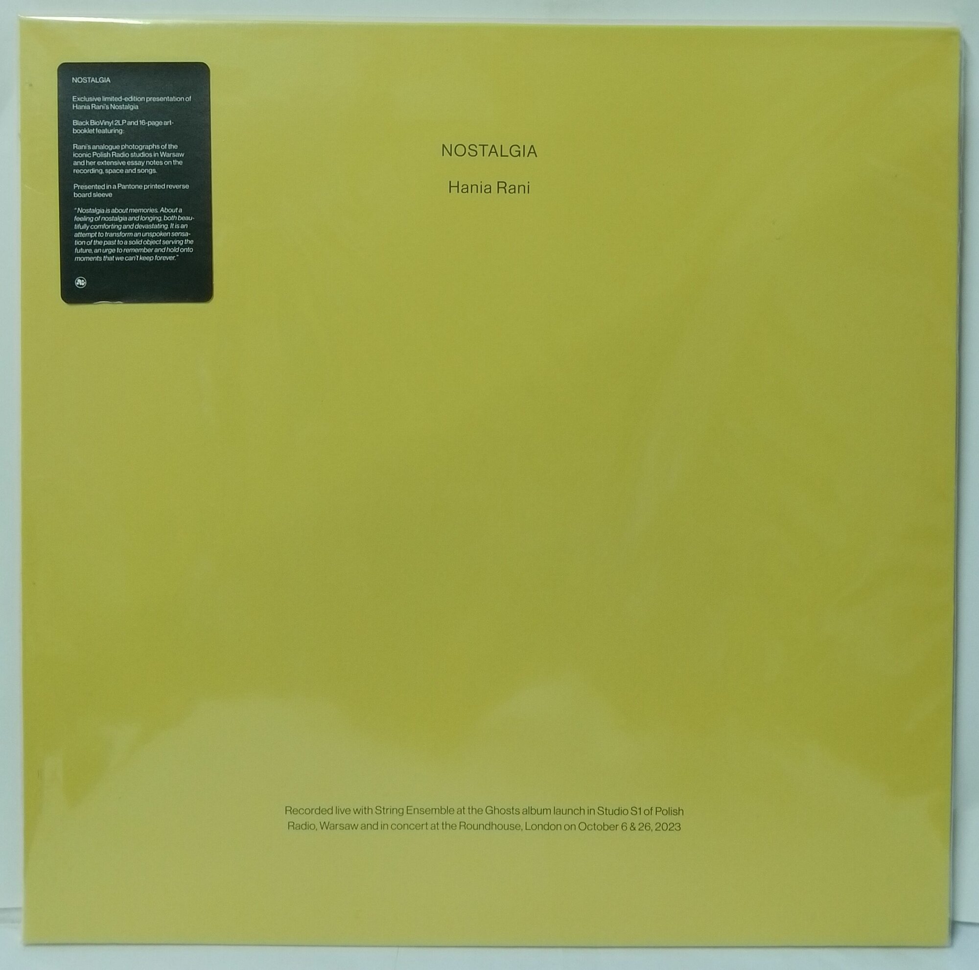 Hania Rani. Nostalgia (UK, Gondwana Records, GONDLP072, 2024, новая импортн. виниловая пластинка в заводской упаковке) 2LP